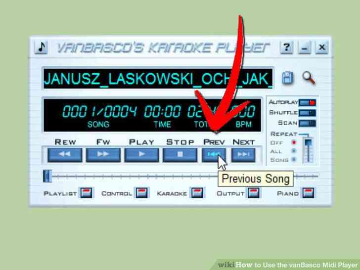 Comment Utiliser le vanBasco Player Midi