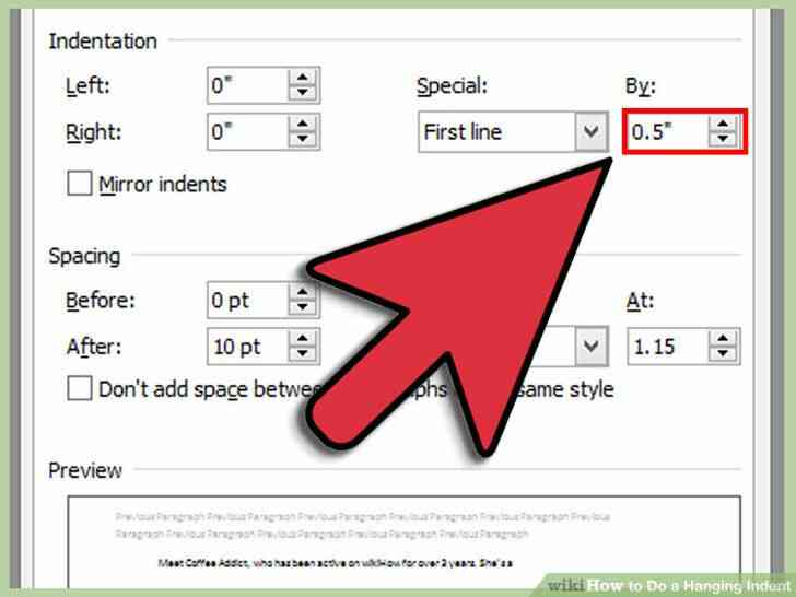 Comment Faire un Retrait négatif de première ligne