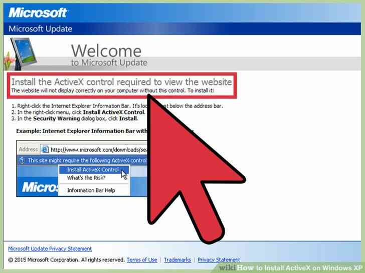 Comment faire pour Installer ActiveX sous Windows XP