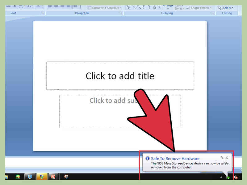 Comment Enregistrer une Présentation PowerPoint sur un clé Usb Comment Enregistrer une Présentation PowerPoint sur un clé Usb