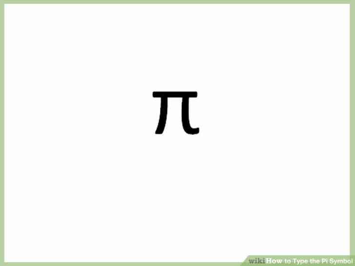 Comment Taper le Symbole Pi